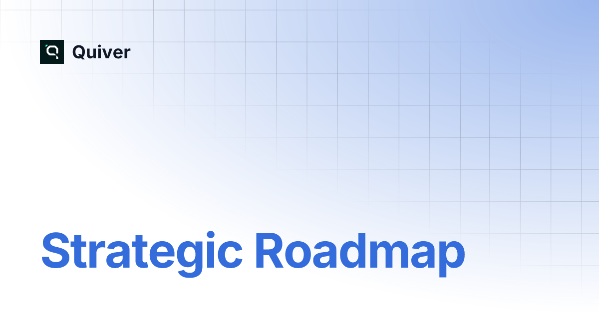 Strategic Roadmap | Quiver